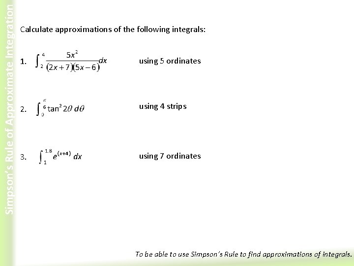 December 2021 C 3 Simpsons Rule of Approximate