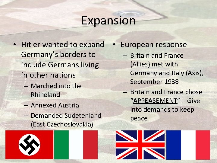 Causes of WWII Background TOTALITARIANISM Form of government