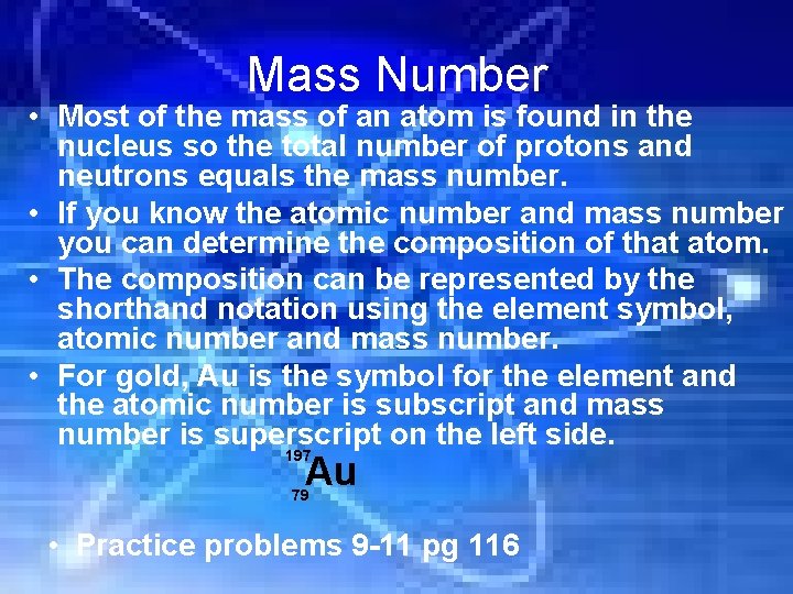 Chapter 5 Atomic Structure and the Periodic Table