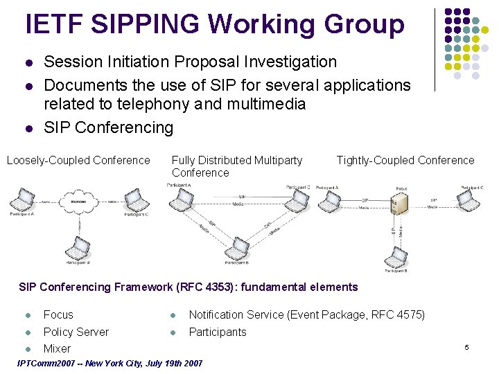 Improving the scalability of an IMScompliant conferencing framework