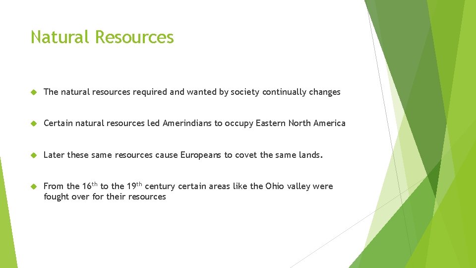 Geography of Eastern North America Grade 9 Vocabulary