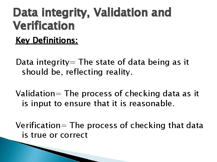 Databases Learning Outcomes LO 1 Be able to