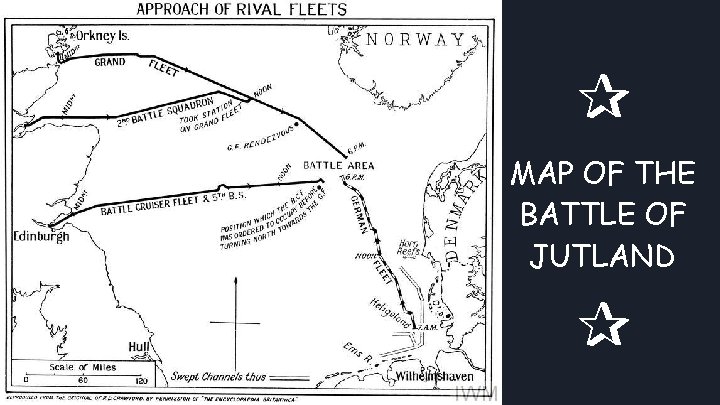 THE BATTLE OF JUTLAND Largest naval battle in