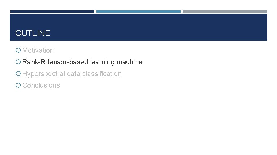 HYPERSPECTRAL IMAGE CLASSIFICATION WITH TENSORBASED RANKR LEARNING MODELS