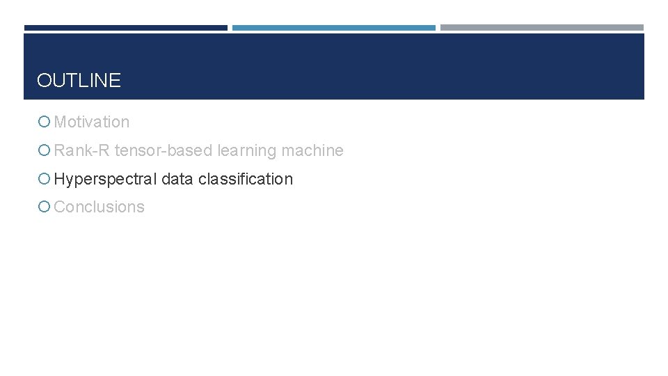 HYPERSPECTRAL IMAGE CLASSIFICATION WITH TENSORBASED RANKR LEARNING MODELS