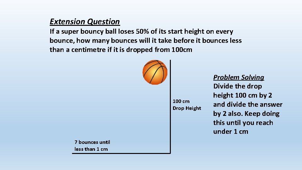 Science and Mathematics Assignment Bouncing Ball Term 1