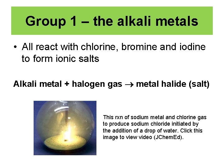 PART 2 The Periodic Table and Chemical Properties