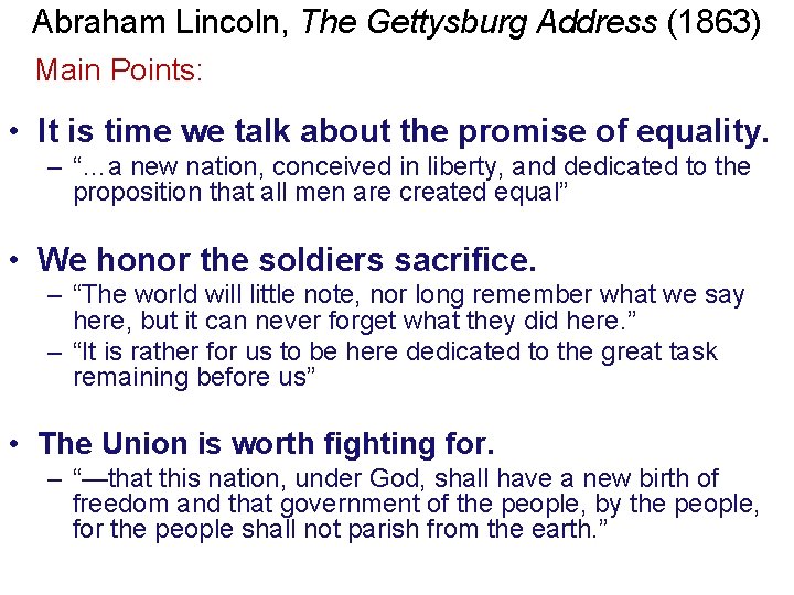 The Gettysburg Address Delivered at the dedication of