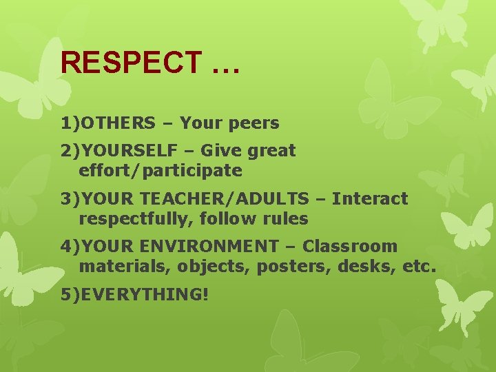 CLASS RULES PROCEDURES Mr Huebner DO 101 Quakertown