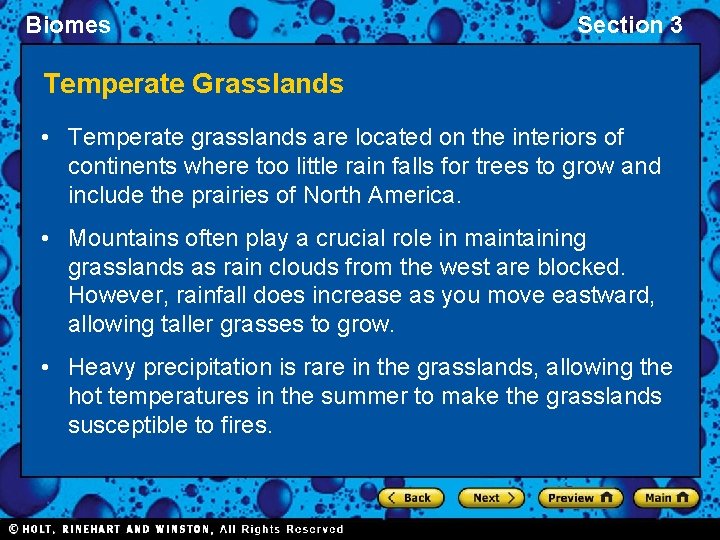 Biomes Section 3 Grassland Desert and Tundra Biomes