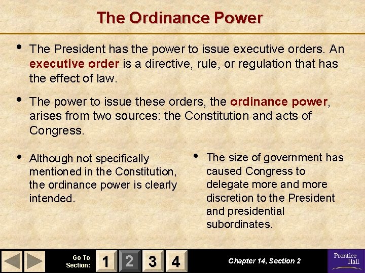 Presentation Pro The Presidency in Action 2001 by