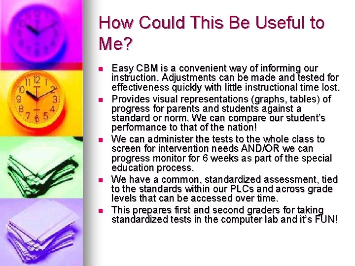 Easy Curriculum Based Measurement CBM What is Easy