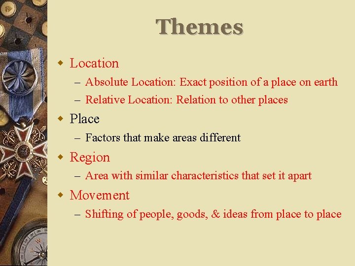 Introduction to Geography Mrs Bowers U S History