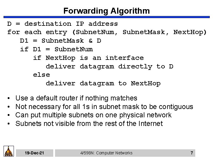 Mobile IP Foreign Network Correspondent Node CN Foreign