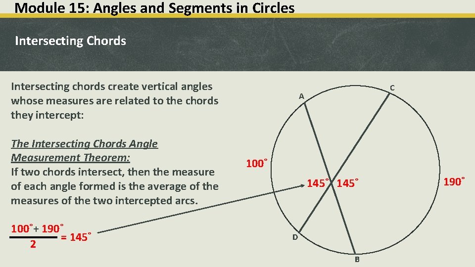 Circles Modules 15 5 Materials Notes Textbook Module