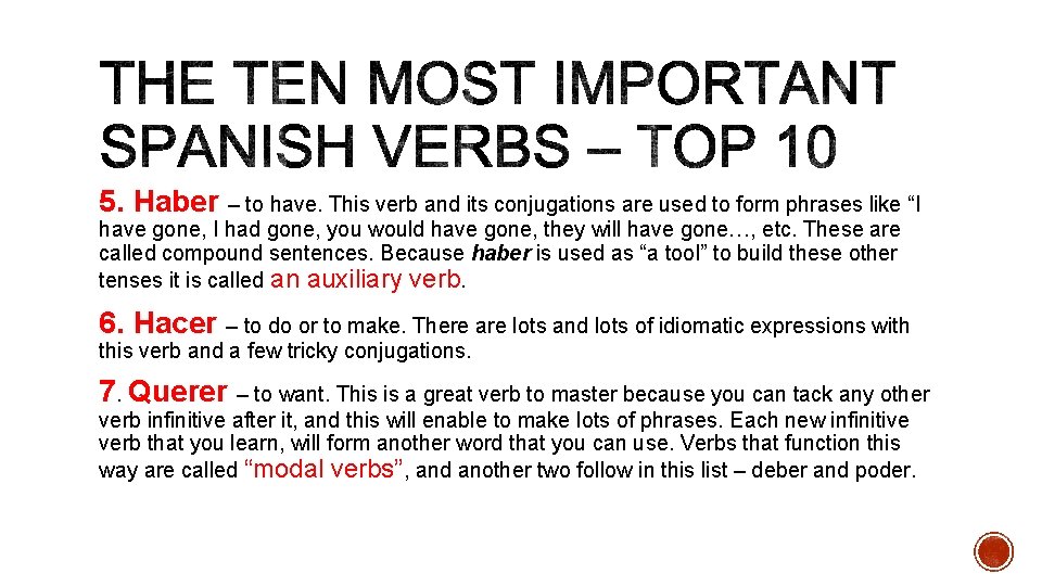 What is an irregular verb in Spanish Those