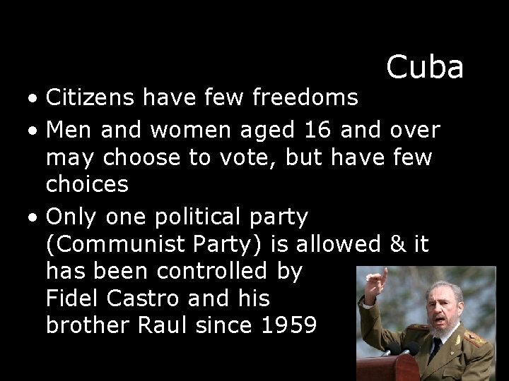 National Governments in Latin America Cuba Mexico Brazil
