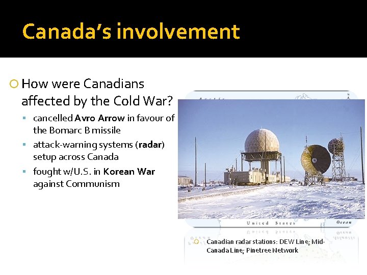 The COLD WAR 1945 1989 Learning goals By