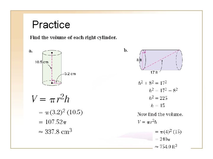 11 5 Volume of Prisms Cylinders Geometry Objectives