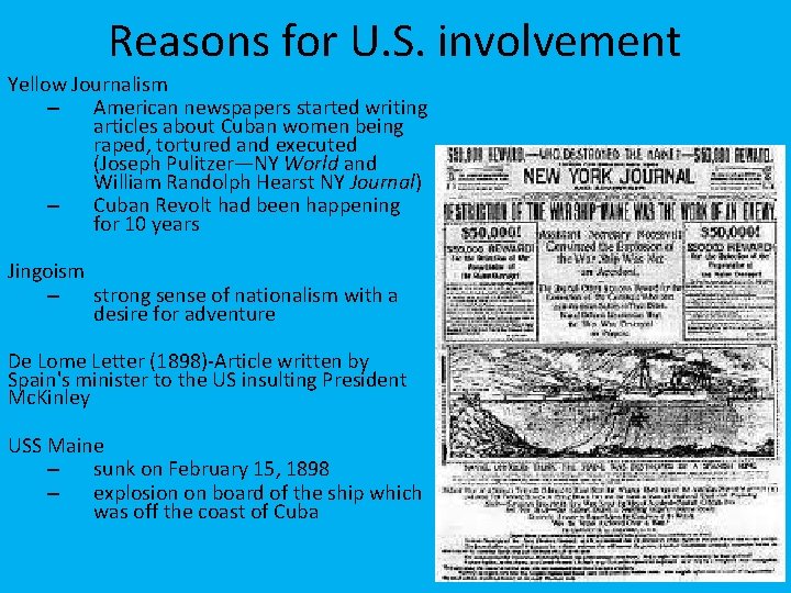 US Unit Seven The US becomes an imperialistic