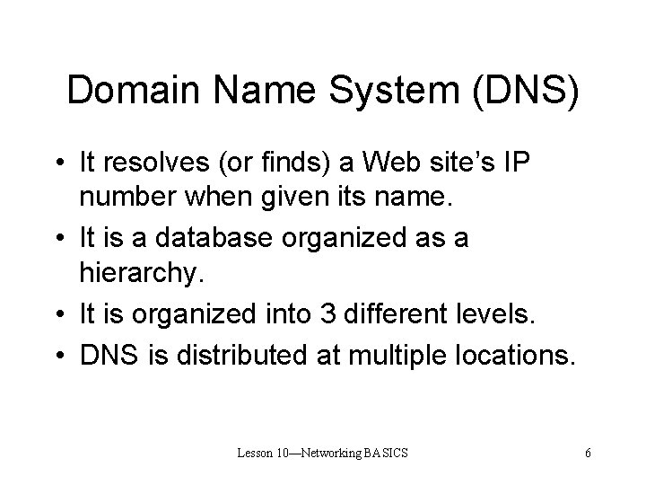 Networking BASICS The Internet and Its Tools Unit