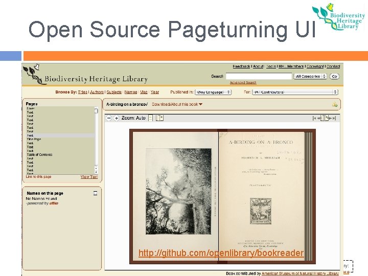 The Biodiversity Heritage Library Liberating the Worlds Biodiversity