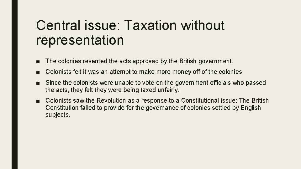 LIBERTY AND LOYALISTS Entrance ticket 5 min What