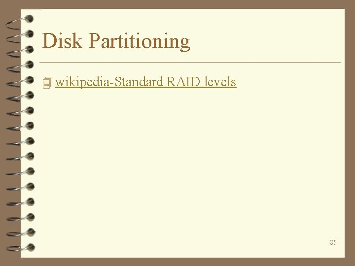 Parallel Databases 77 Introduction 4 Basic idea use