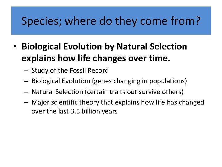 Chapter 4 Biodiversity and Evolution What is Biodiversity