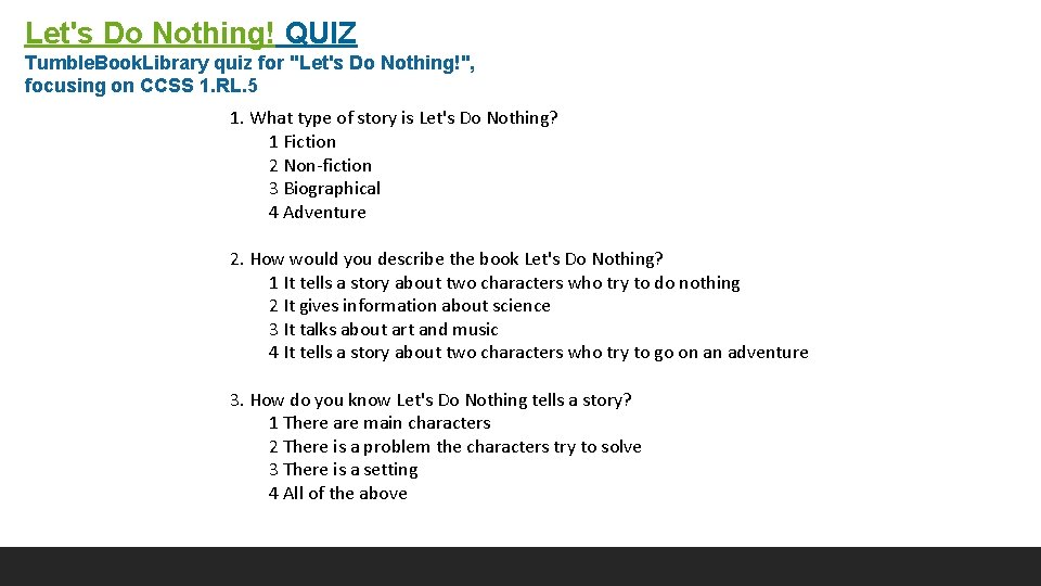 LETS DO NOTHING BY TONY FUCILE Lets Do