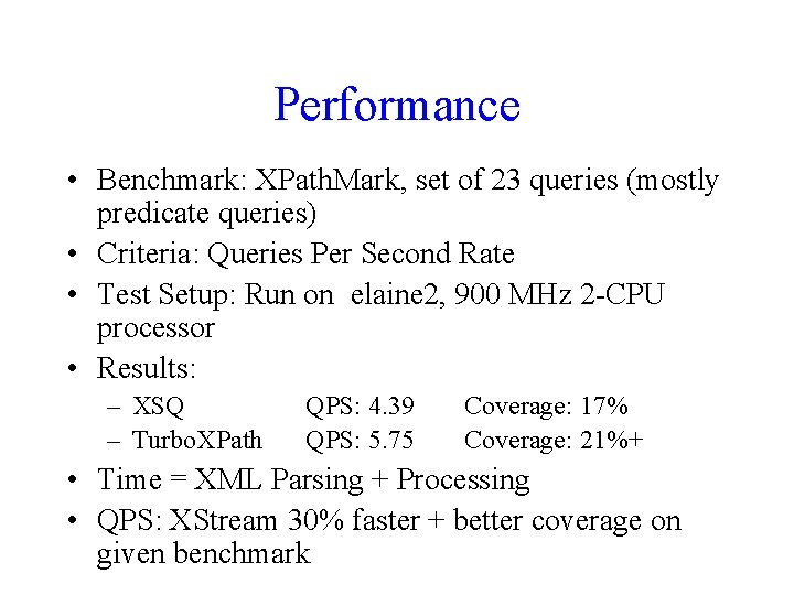 Streaming XPath Engine Oleg Slezberg Amruta Joshi Overview