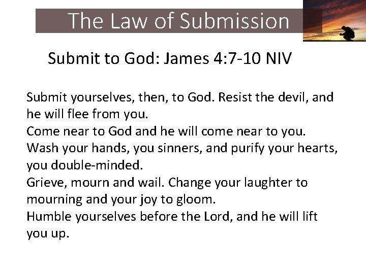 The Law of Submission The Law of Submission