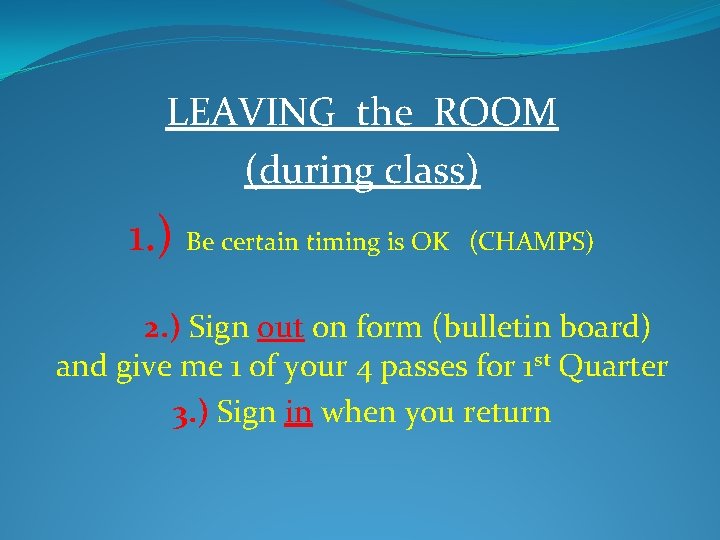 Science Class Procedures Mrs SaintBlancard Eagles Team Hall