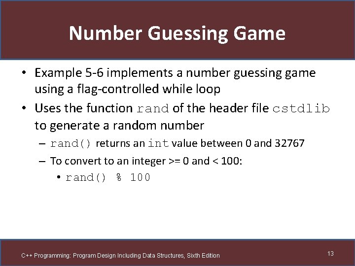 Chapter 5 Control Structures II Repetition Objectives In