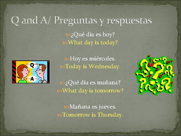 El calendario Days months seasons and more Vocabulary