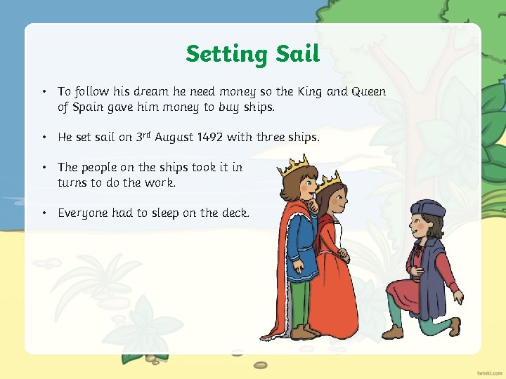 Aim To know about Christopher Columbus Success Criteria