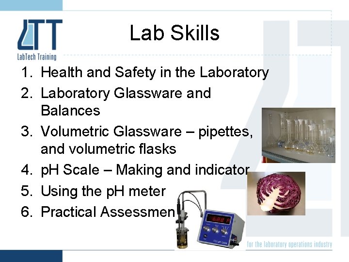 Lab Skills Lab Skills 1 Health and Safety