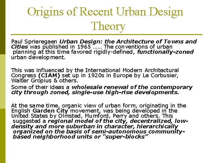 The Scope of Urban Design From Historical Professional