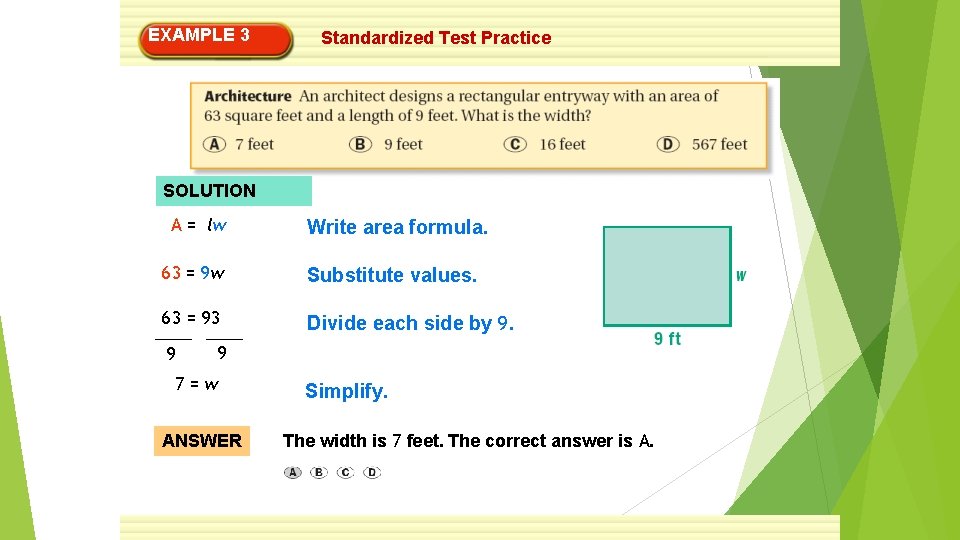 Lesson 3 5 Applying Geometric Formulas Objective You