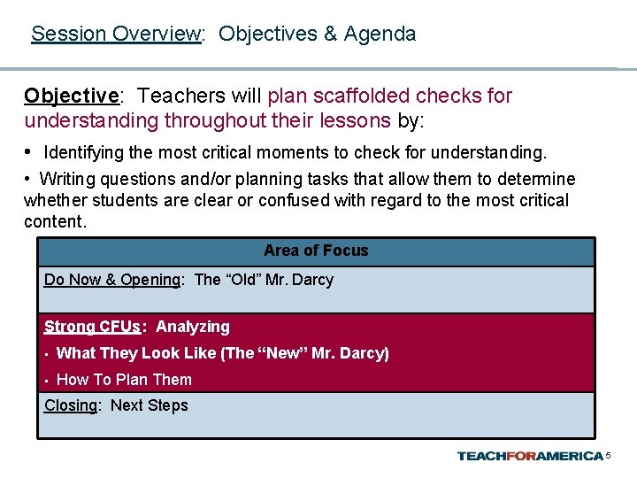 PLAN 7 Planning Checks for Understanding Think about