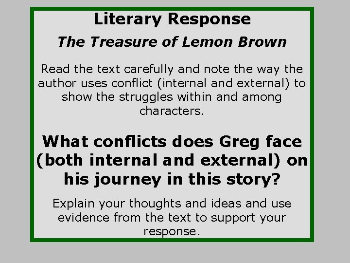 The Treasure of Lemon Brown By Walter Dean