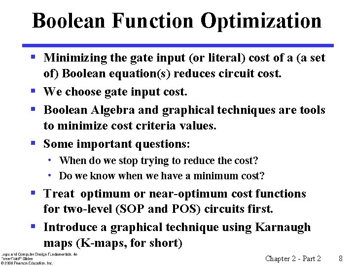 Logic and Computer Design Fundamentals Chapter 2 Combinational