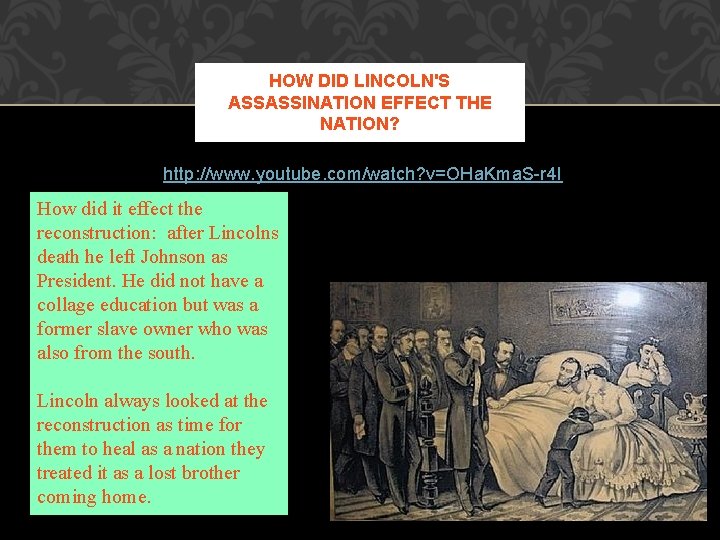 THE RECONSTRUCTION OF THE UNITED STATES By Skylar