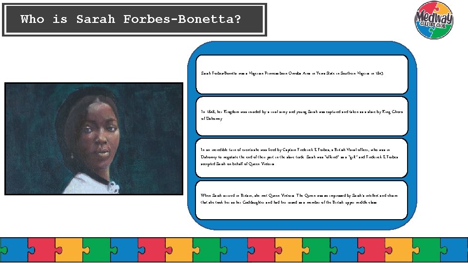 Sarah ForbesBonetta An African Princess Label the map