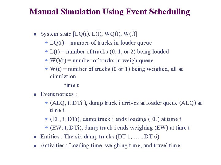 Lecture 9 Chapter03 DiscreteEvent System Simulation Jerry Banks