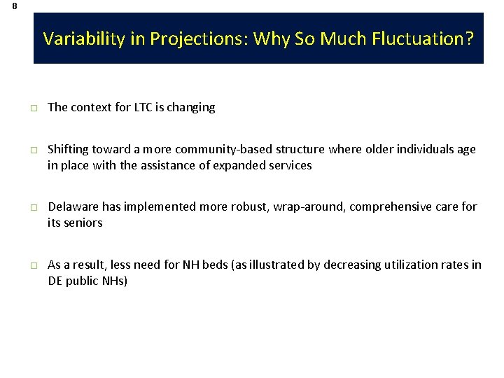 1 2013 2018 NURSING HOME BED PROJECTIONS July