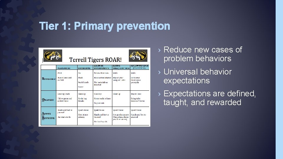 Positive Behavioral Interventions Supports A schoolwide approach to
