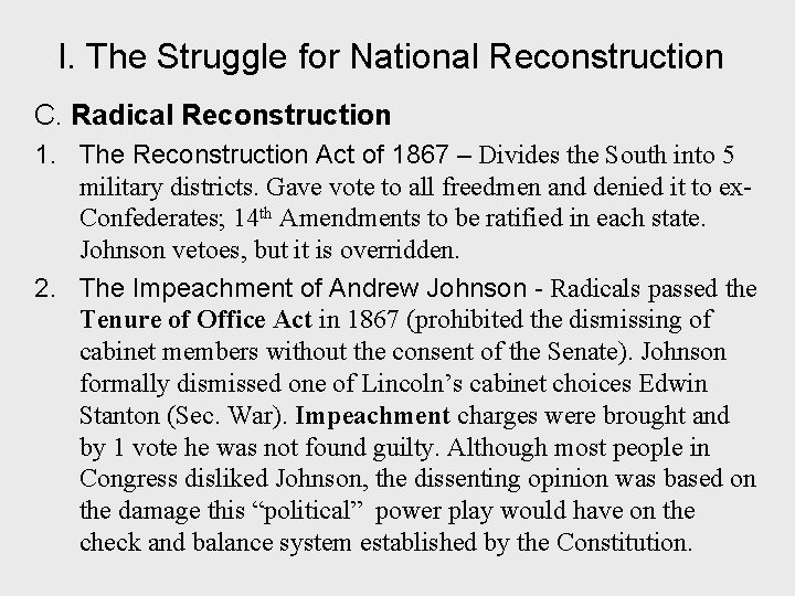 CHAPTER 15 Reconstruction 1865 1877 Copyright 2014 by