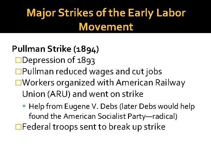 Unit 5 Becoming an Industrial Society Industrialization Immigration