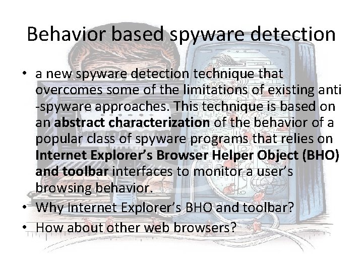 Behaviorbased Spyware Detection By Engin Kirda and Christopher